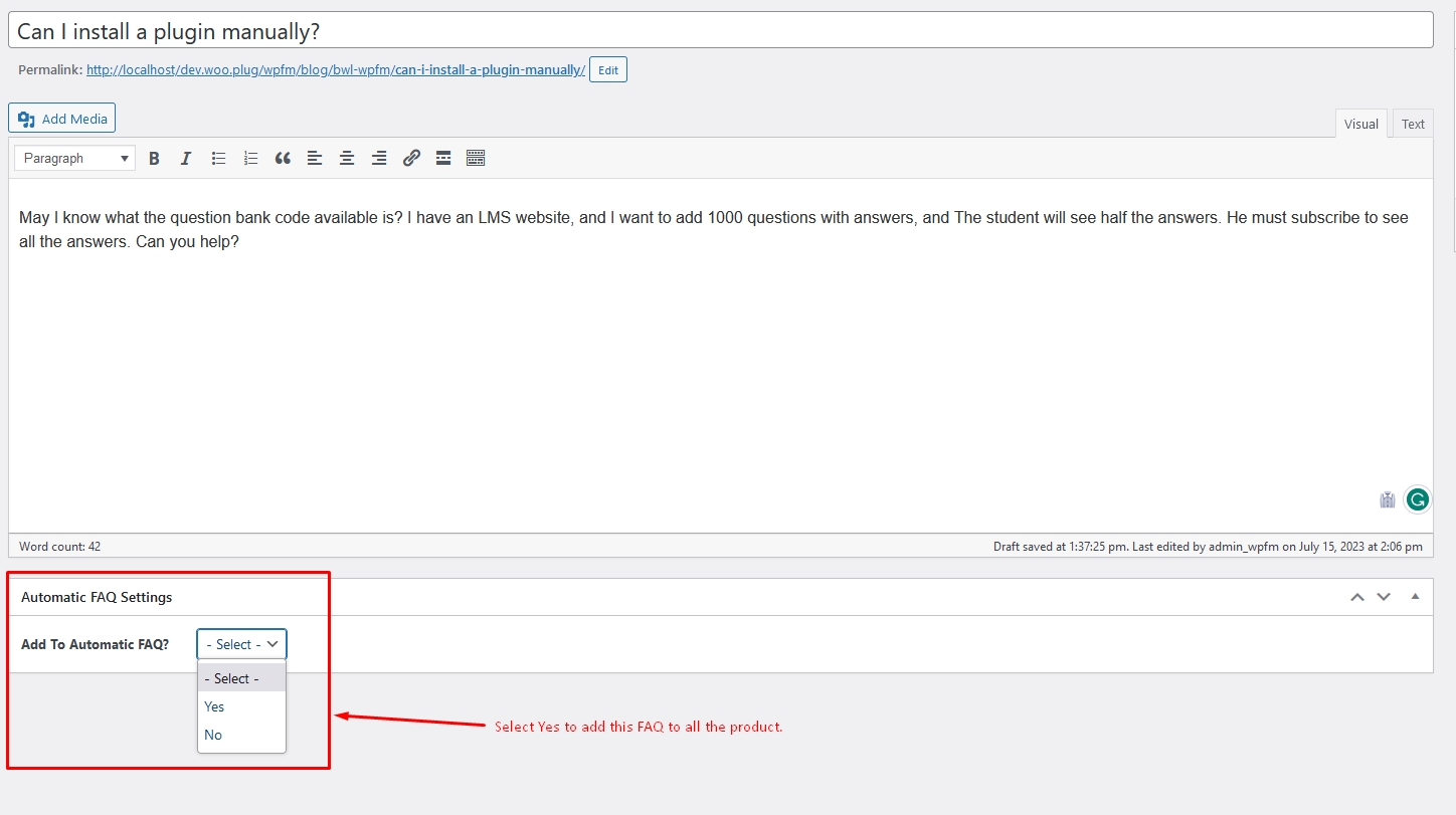 Woocommerce Product Faq Manager By Xenioushk Codecanyon